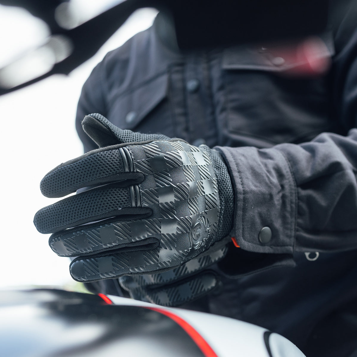 Merlin Barrett mesh D3O® glove black